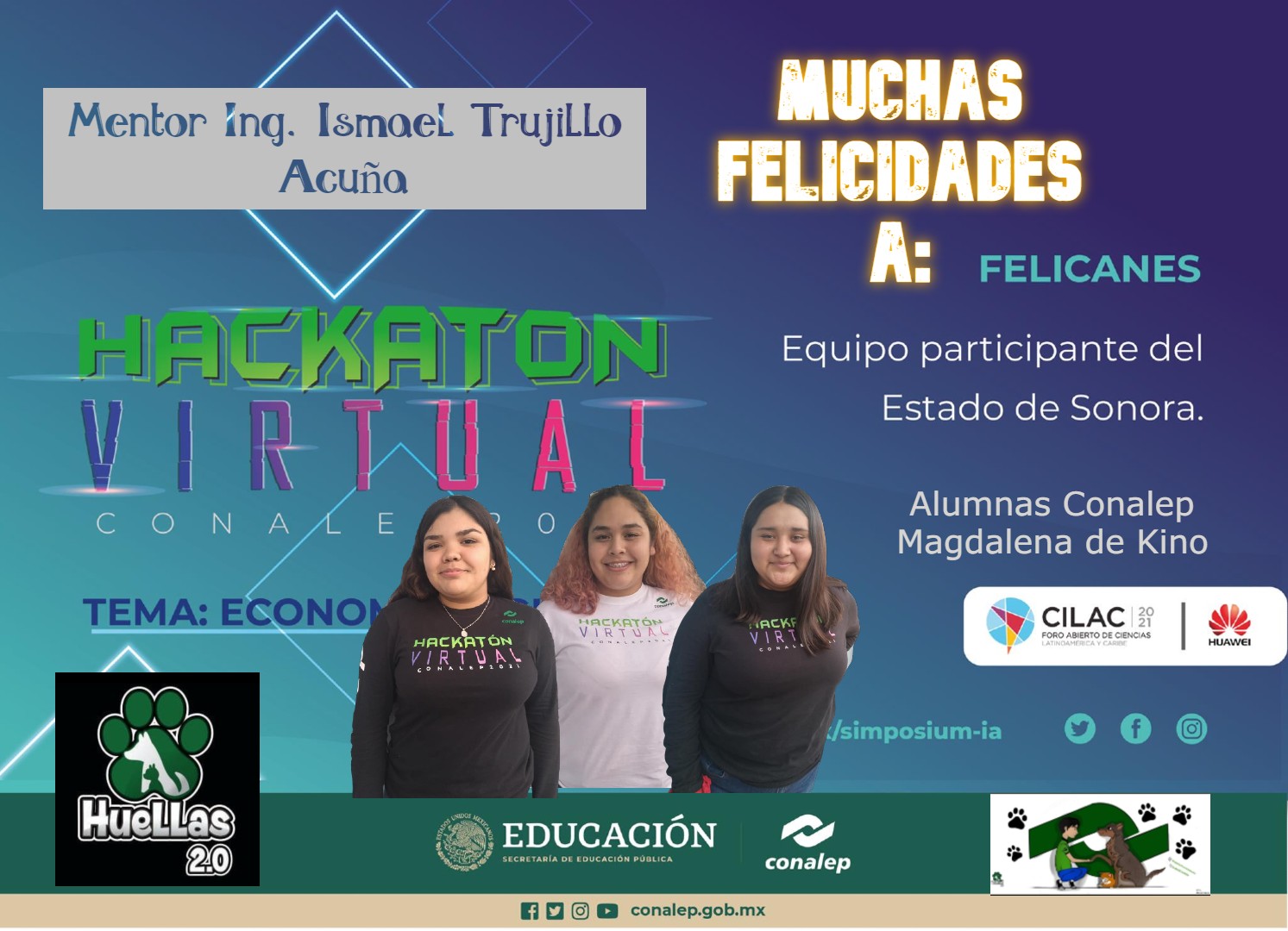 FELICANES PARTICIPA EN LA COMPETENCIA HACKATÓN 2021 DE CONALEP NACIONAL